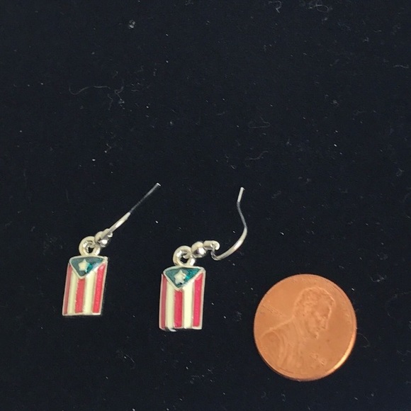 PUERTO RICO | Jewelry | Puerto Rico Flag Coqui Borica Small Dangle ...